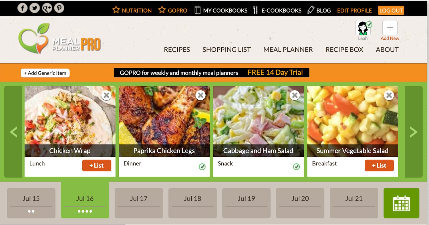 Make Your Meal Planning Life Easier