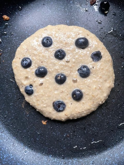 Blueberry Oat Pancakes