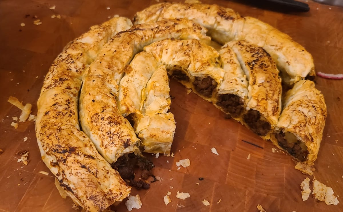 Burek: A Meat-Filled Phyllo Pie