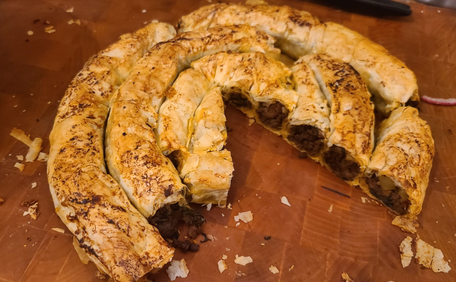 Burek: A Meat-Filled Phyllo Pie