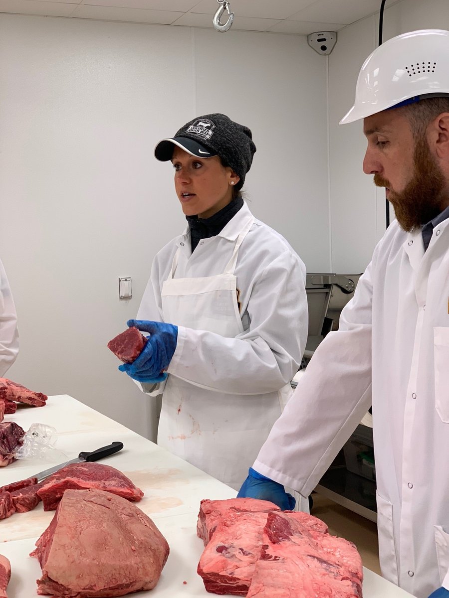 Grilled Boston Beef Roast with Carrot Top Pesto