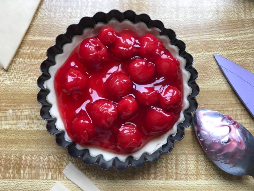 Mini Cherry Lattice Pies