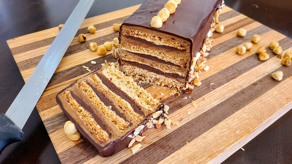 Chocolate Hazelnut Espresso Dacquoise