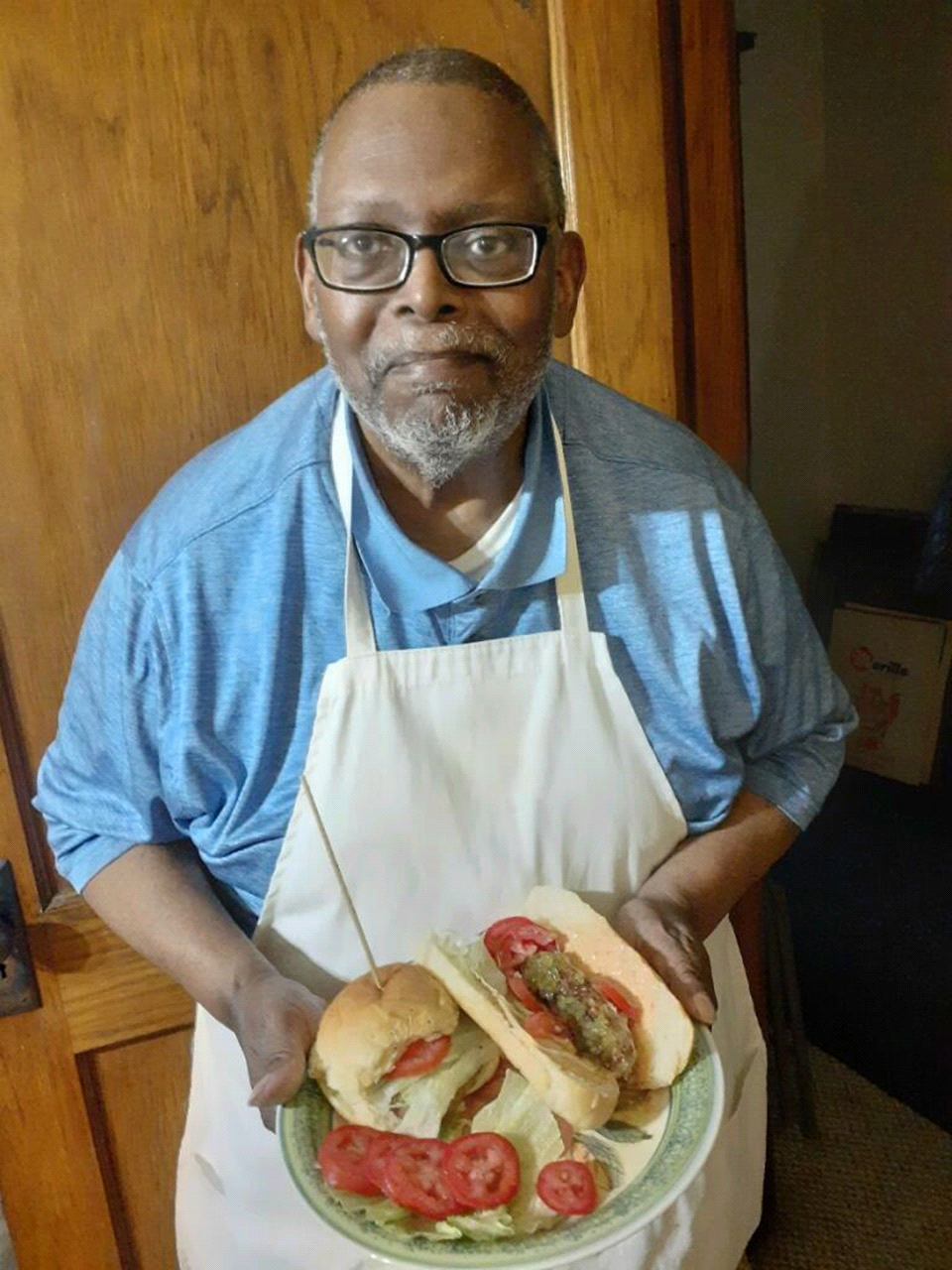 Father and Son Bonding with Burgers