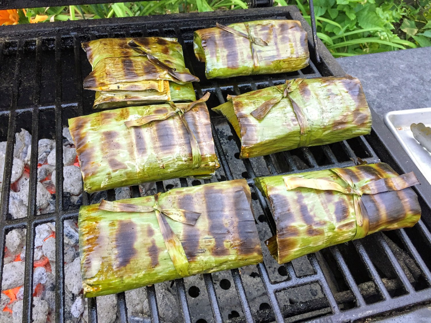 Achiote Grilled Fish in Banana Leaves