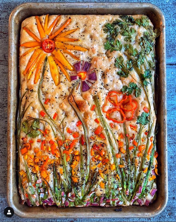 Express your Artistic Flair with Garden Focaccia