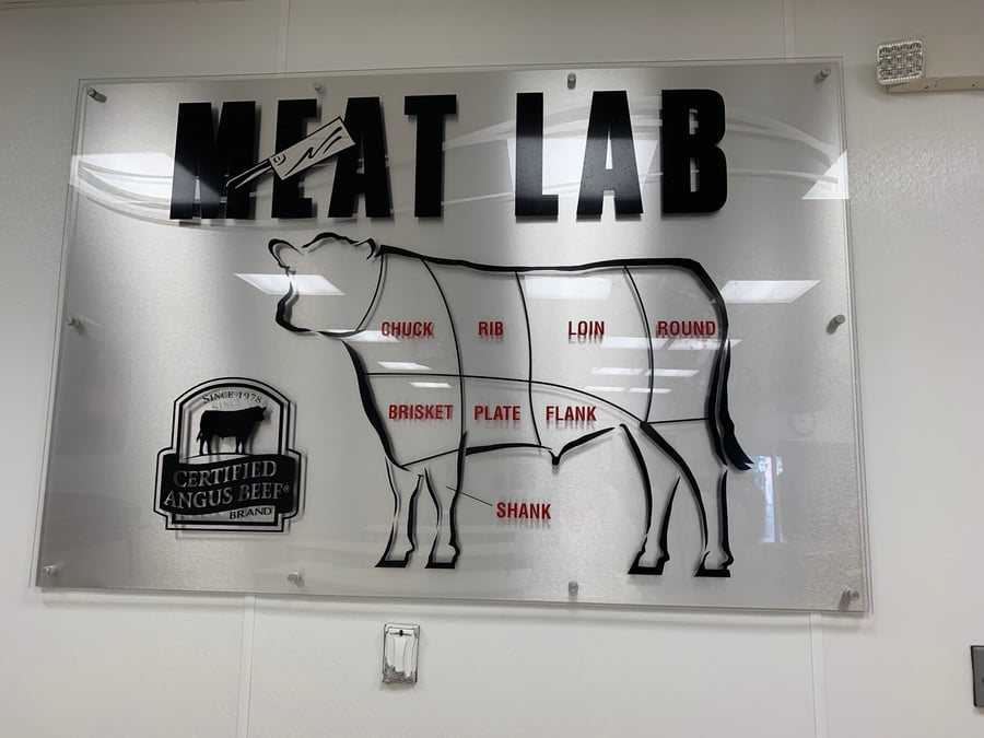 Grilled Boston Beef Roast with Carrot Top Pesto