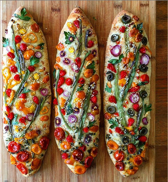 Express your Artistic Flair with Garden Focaccia