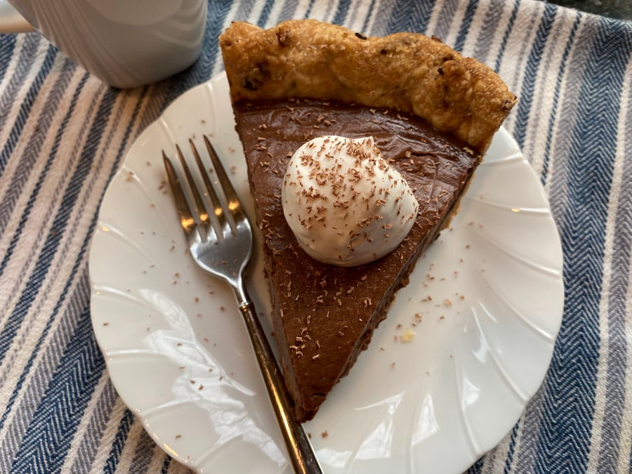 Triple Chocolate Pudding Pie