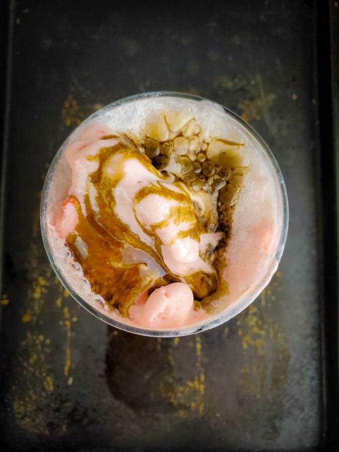 Wine Ice Cream Floats