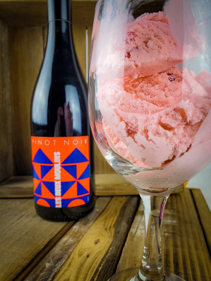 Wine Ice Cream Floats