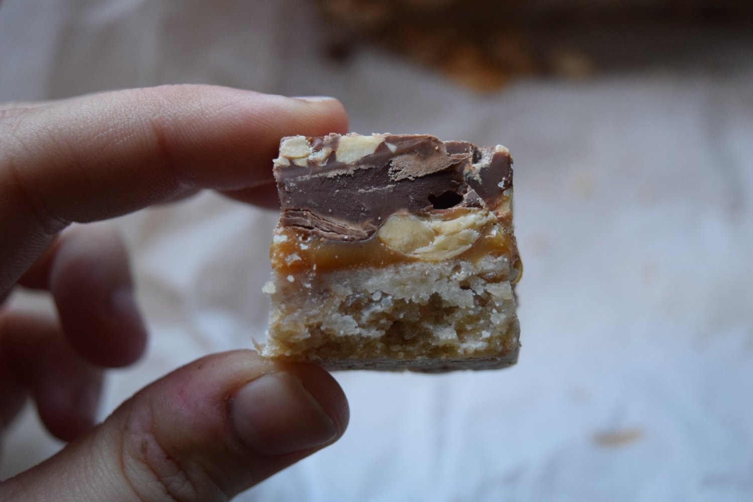 Homemade Snickers Bars
