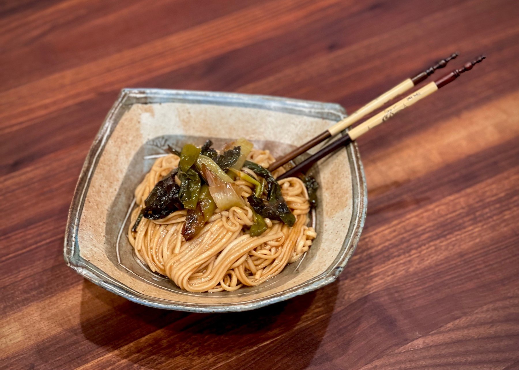 Spring Onion Noodles