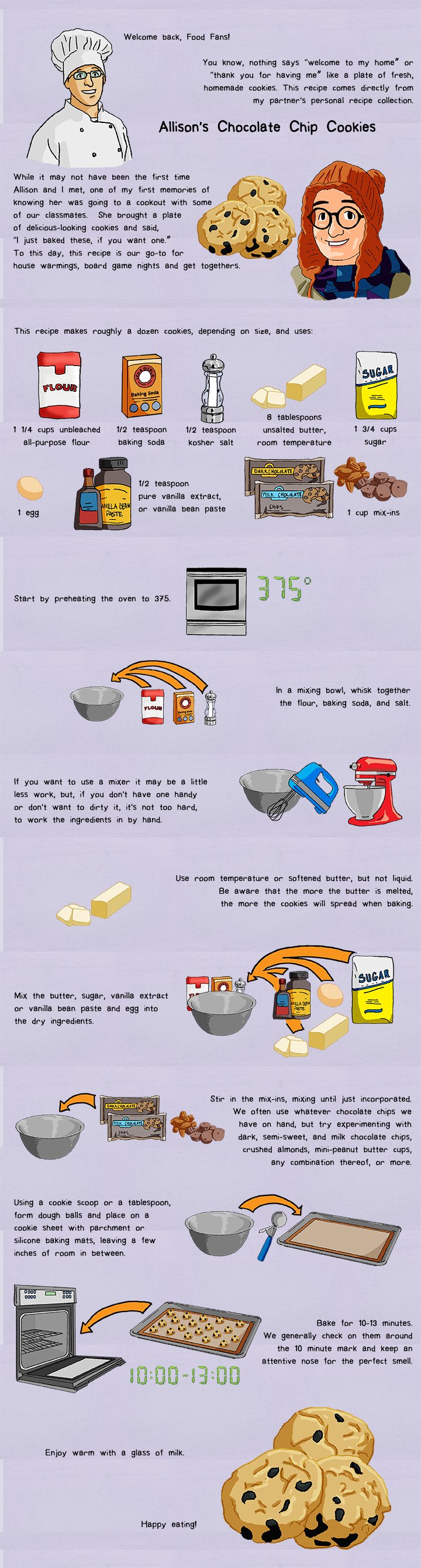 Food Comics: Chocolate Chip Cookies